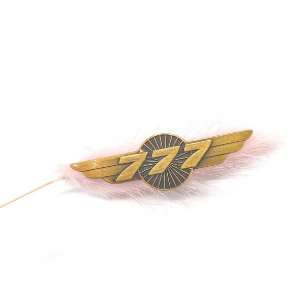 Quality Antique Bronze Brooch Accessories 777 Pilot Memorabilia Angel Wing Brooch for sale