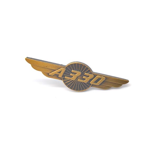 Quality Airbus A330 Commercial Pilot Wings Badge Antique Bronze Long Lasting for sale