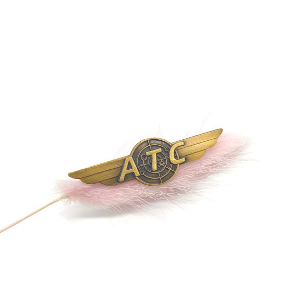 Quality Vintage Brooch Accessories Airline Pilot Wings Pin Handcrafted Bronze Aviation Jewelry for sale