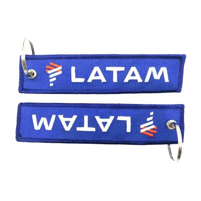 Cina LATAM Portachiavi ricamati personalizzati Portachiavi con nome ricamato leggeri in vendita