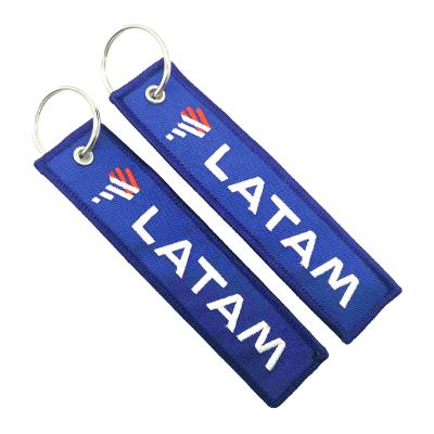 Cina LATAM Portachiavi ricamati personalizzati Portachiavi con nome ricamato leggeri in vendita