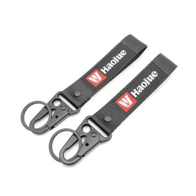 China Custom Haojue W-Emblem Lanyard - Premium Nylon & Dual Metal Clips - Corporate Pride & Urban Essentials Te koop