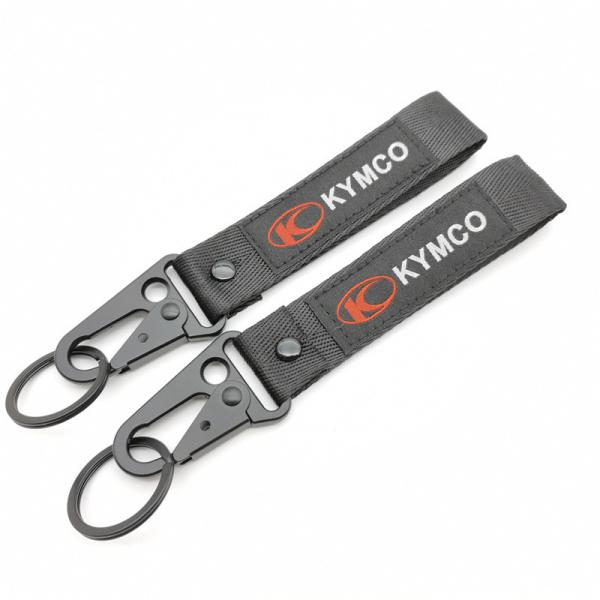 Quality Premium Lifestyle Key Holder - Versatile Black Fabric & Branded Embroidery - Everyday Carry Essential for sale