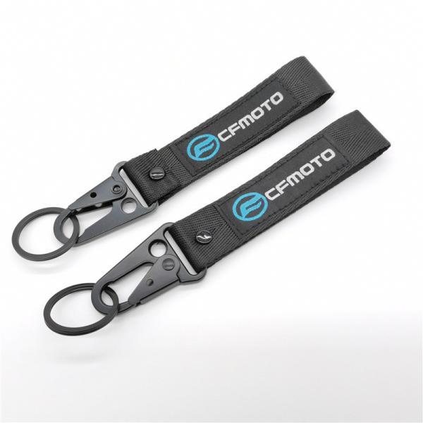 Quality Premium Custom CFMOTO Key Lanyards - Industrial Metal Clips + Bold Brand Weaving + All-Day Carry Comfort for sale