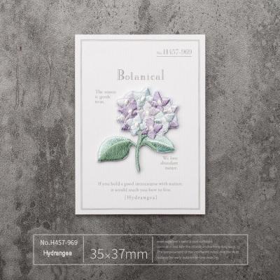 China Lush Hydrangea Iron-On-Patches 3D-Blumenstruktur, wasserdicht und perfekt für die Heimdekoration for sale