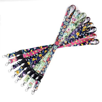 중국 내구성이 뛰어난 폴리에스터 열전사 인쇄 넥 스트랩 맞춤형 공포 끈 판매용