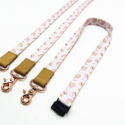 중국 가열 된 전송 키 체인 목줄 대가 주문 로니어드 키 체인 폴리에스터 로니어드 판매용