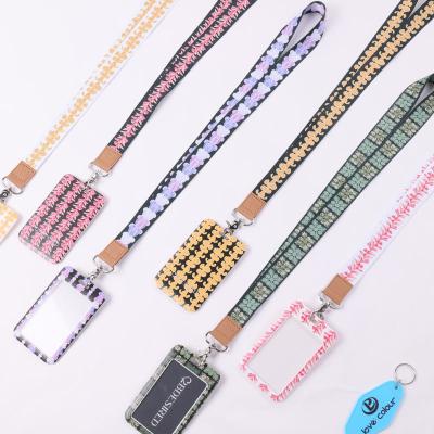 China Card Holder Badges Promotional Fashion Sublimation Printing logo Breakaway Lanyard for sale