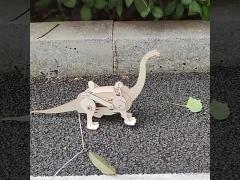 Dinossauro Elétrico Puzzle Educativo Brinquedo de Madeira Amigável para Crianças Brinquedos de Ciência de Madeira