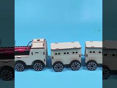 Trem Elétrico Brinquedos STEM de madeira Dom Educativo Engraçado Experimento DIY Criativo