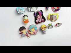 バックカード付きカスタムメタルエナメルピン 熱耐性 高精度
