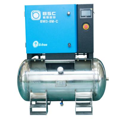 Cina Compressore d'aria portatile industriale economizzatore d'energia/compressore d'aria senza olio silenzioso in vendita