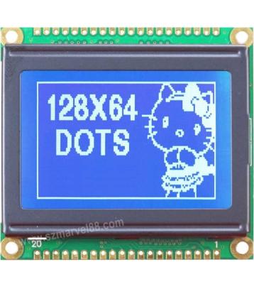Китай M12864E2-B5, модуль LCD 12864 графиков, дисплей 128 x 64 точечных матриц, СИНЬ STN, transmissiv продается