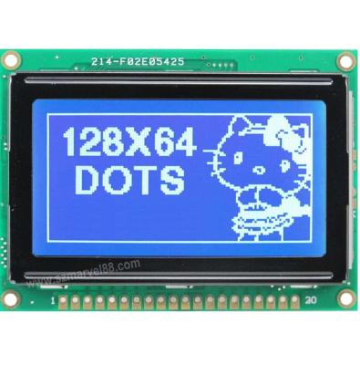 Китай M12864N2-B5, модуль LCD 12864 графиков, 128 x 64 дисплей, синь STN, transmissive/недостаток, продается