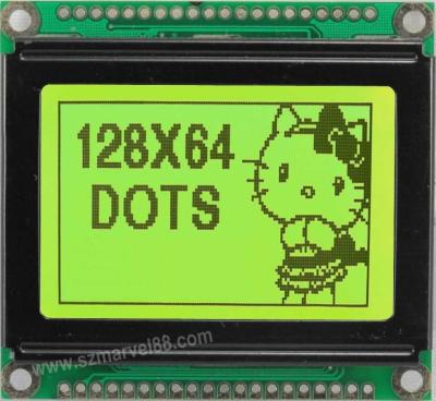 Китай M12864I-Y5, модуль LCD 12864 графиков, дисплей 128 x 64 точечных матриц, ЖЕЛТЫЙ ЦВЕТ STN, transflect продается