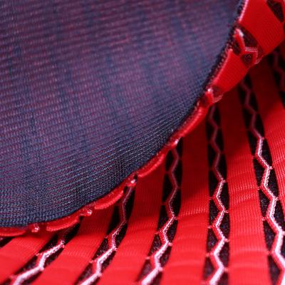 China Seat Back 450gsm Air Mesh Fabric 100% Heavy Duty Polyester Mesh Fabric for sale