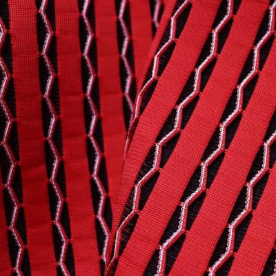 China Seat Back 450gsm Air Mesh Fabric 100% Heavy Duty Polyester Mesh Fabric for sale