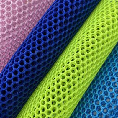 China 220gsm Water Resistant Air Mesh Fabric Knitted 100 Polyester Mesh For Beding for sale