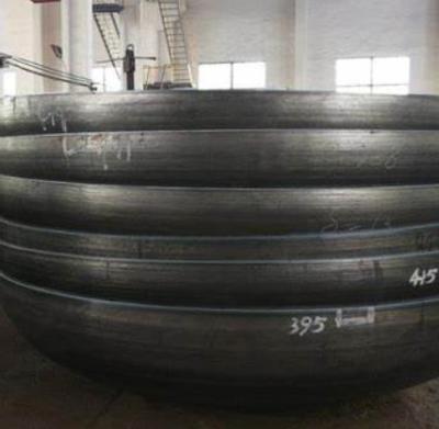 Cina Caldaia di acciaio al carbonio Testa di piatto Capello terminale emisferico Mezza sfera in vendita