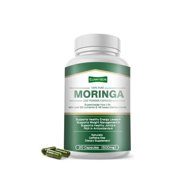 Quality Custom 100% Pure Moringa Capsules For Support Weight Management Healthy Joints for sale