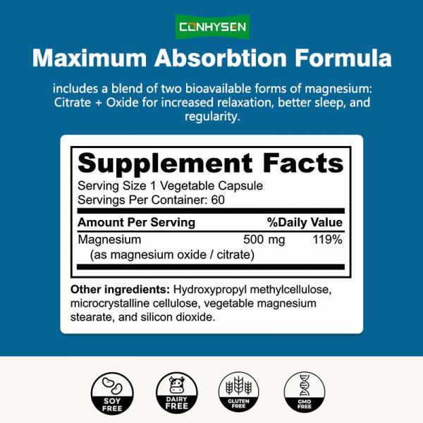 Quality Magnesium Capsules For Promote Better Sleeep Support Calm Relaxation for sale