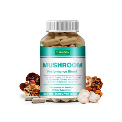 Cina Le capsule a base di funghi di qualità superiore supportano le funzioni cognitive Non OGM in vendita