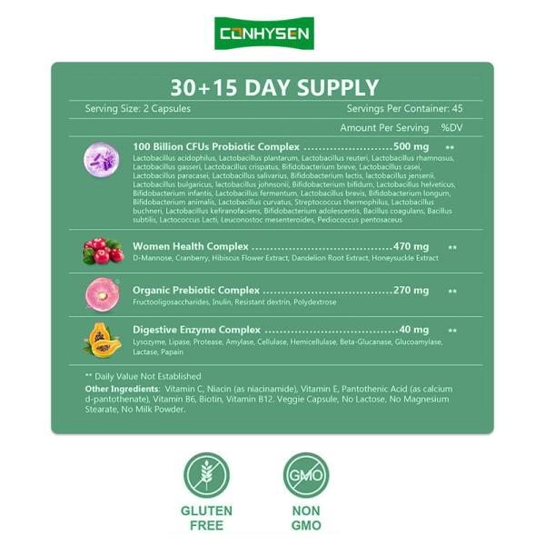 Quality Women'S Probiotics Capsules Dietary Supplement Restores Yeast And PH Balance for sale