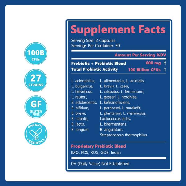 Quality Wholesale Price Probiotic Prebiotic Capsules Improve Hormone Production Natural for sale