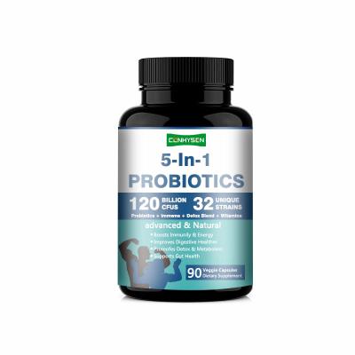 China Custom Label 5-In-1 Probiotics Capsules Stimulate The Immune System With 32 Unique Strains for sale