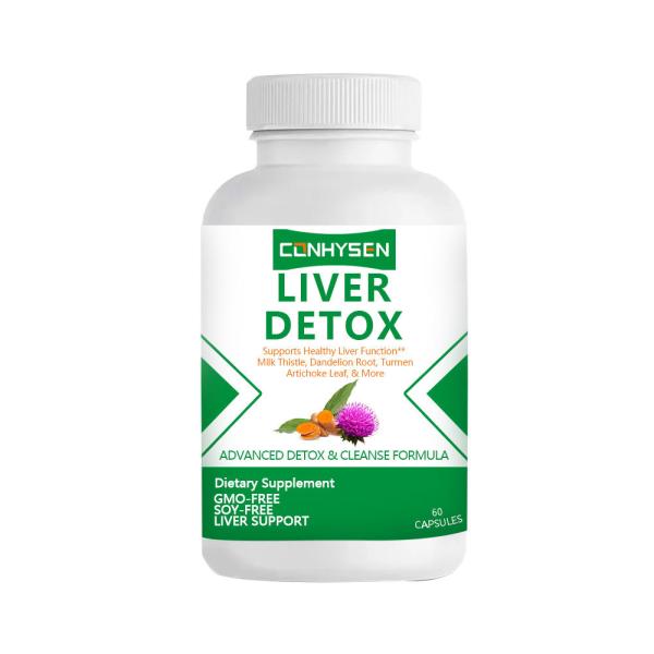 Quality Custom Vegetarian Liver Detox Capsules GMO / Soy Free Herbal Supplements for sale