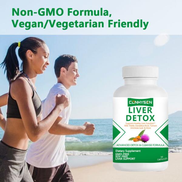 Quality Custom Vegetarian Liver Detox Capsules GMO / Soy Free Herbal Supplements for sale