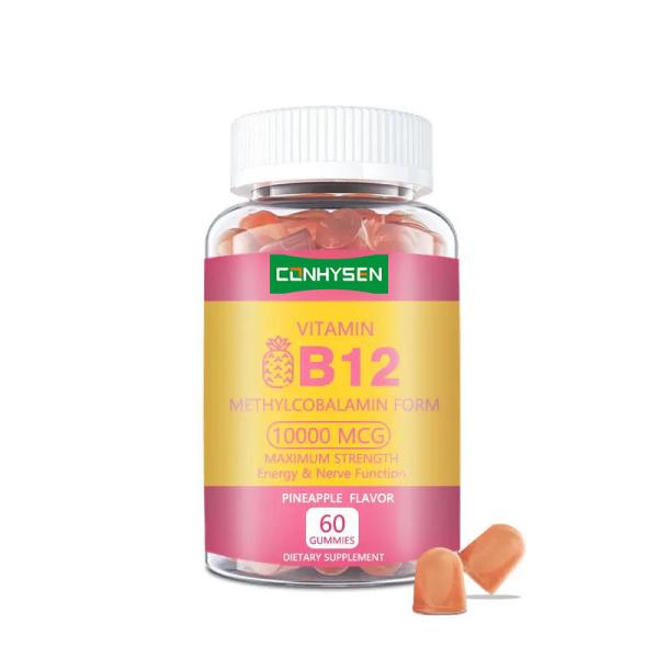 Quality Private Label Vitamin B12 Gummies Boosts Energy Promote Heart Health Maintain for sale