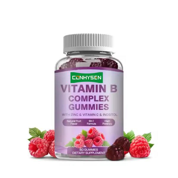 Quality Vitamin B Complex Gummies for Immunity Folate Dietary Supplement Vitamin B12 Candy for sale