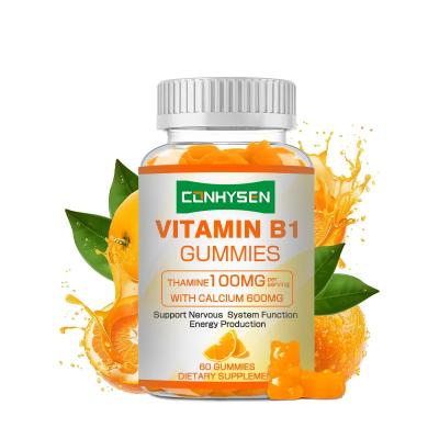 China Private Label Vitamin B1 Gummies Boosts Energy Promote Heart Health Maintain Overall Health Natural Supply for sale