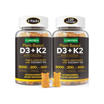 China OEM Calcium Dietary Supplement Helps Enhance Bone Density Vitamin D3 K2 Gummies for sale