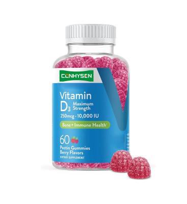 China Dietary Supplement Support Strong Bones Immune Health Vitamin D3 Gummies for sale