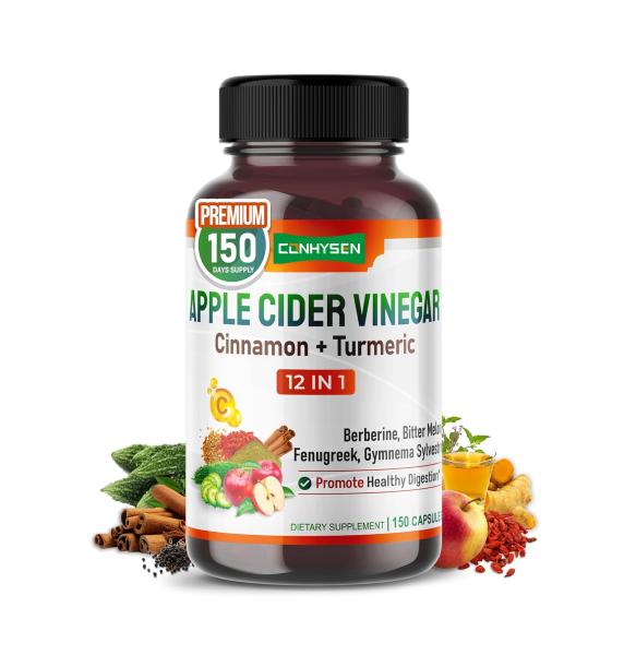 Quality Apple Cider Vinegar Capsule Formula Supports Energy Digestion Detoxification and Cleansing - ACV for sale