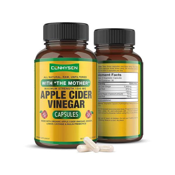 Quality Private Label Promote Gut and Intestine Health Apple Cider Vinegar Capsule Promote Metabolism and Immune Boosting Capsule for sale