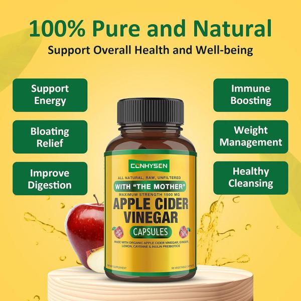 Quality Private Label Promote Gut and Intestine Health Apple Cider Vinegar Capsule for sale