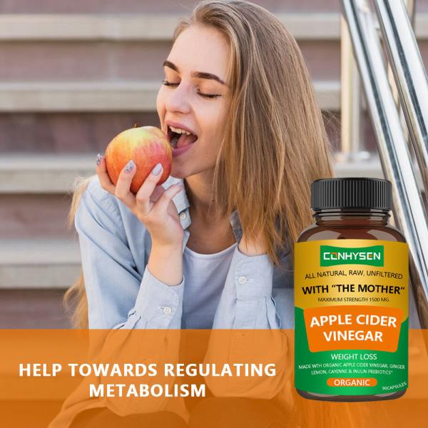 Quality Dietary Supplement Organic Apple Cider Vinegar Capsules for Weight Management for sale