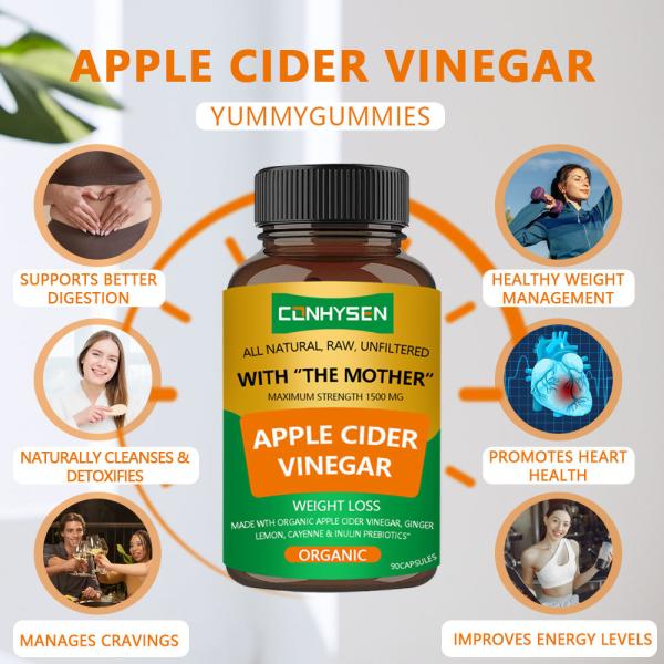 Quality Dietary Supplement Organic Apple Cider Vinegar Capsules for Weight Management for sale