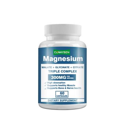 Cina 300MG Magnesium Capsules Supports Bone & Nerve Health Triple Complex Capsules in vendita