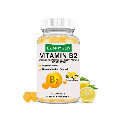 China Vitamin B2 Gummies Sugar Free Riboflavin 400mg Magnesium Supplement Support Nervous System for sale