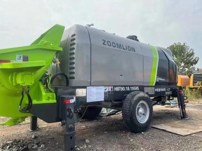 Cina Zoomlion stazionaria pompa per calcestruzzo usata HBT90.18.195RS 93m3/h Pompa per rimorchio per calcestruzzo in vendita