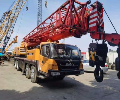 China 2017 Sany Used Boom Truck Crane 75 Tons 274 KW Second Hand Mobile Cranes for sale