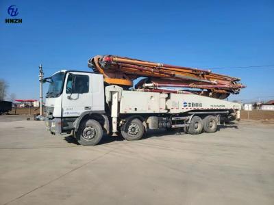China 2012 Used Construction Trucks 4 Axle Second Hand Concrete Trucks 56meter Zoomlion for sale