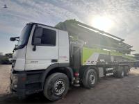 Quality 2020 Used Concrete Pumper Truck Zoomlion ZLJ5449THB 56X-6RZ On Chassis Mercedes for sale