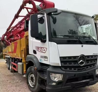 China SANY 2020 52M Lastwagenbetonpumpen Händler Rot und Gelb Farbe zu verkaufen