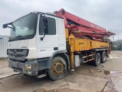 China SY5295THB 37E sany truck gemonteerde betonnen pomp 2012 jaar 37M hot sale met Benz 3341 chassis goede kwaliteit Te koop