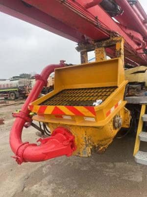 China 2012 Year Sany 37M Truck Mounted Second Hand Concrete Pump Truck With Benz Chassis for Heavy Duty Work for sale